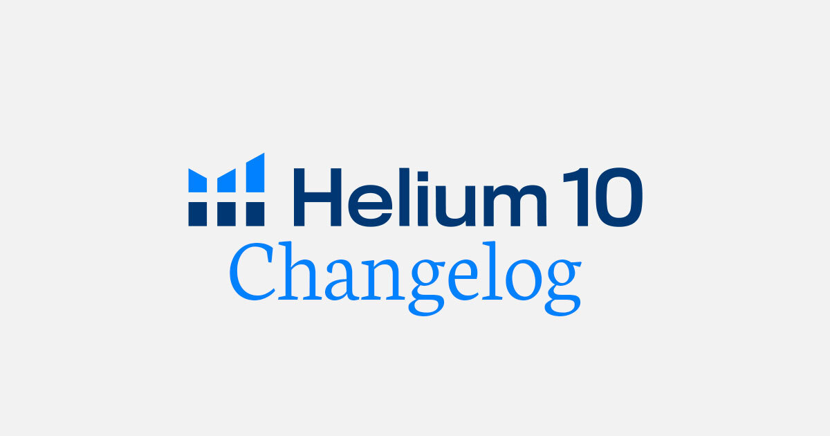 Changelog & Updates - Helium 10